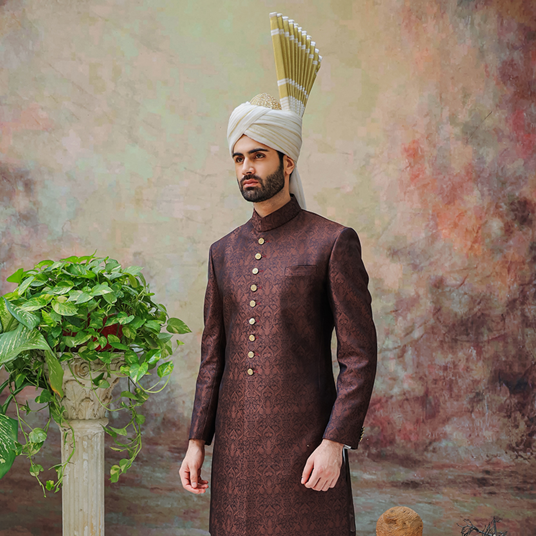 Traditional Organza Off White Turban – Amir Adnan - USA